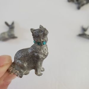 spoontiques | Accents | Vintage Pewter Miniature Animals Mini ...